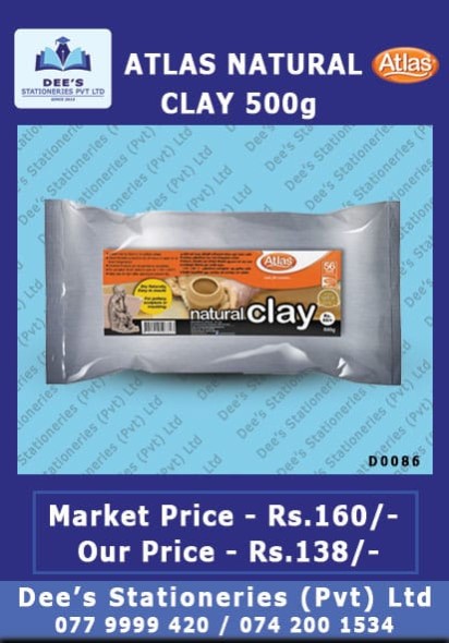 NATURAL CLAY 250G PACK in Clay | Dee\'s Stationeries